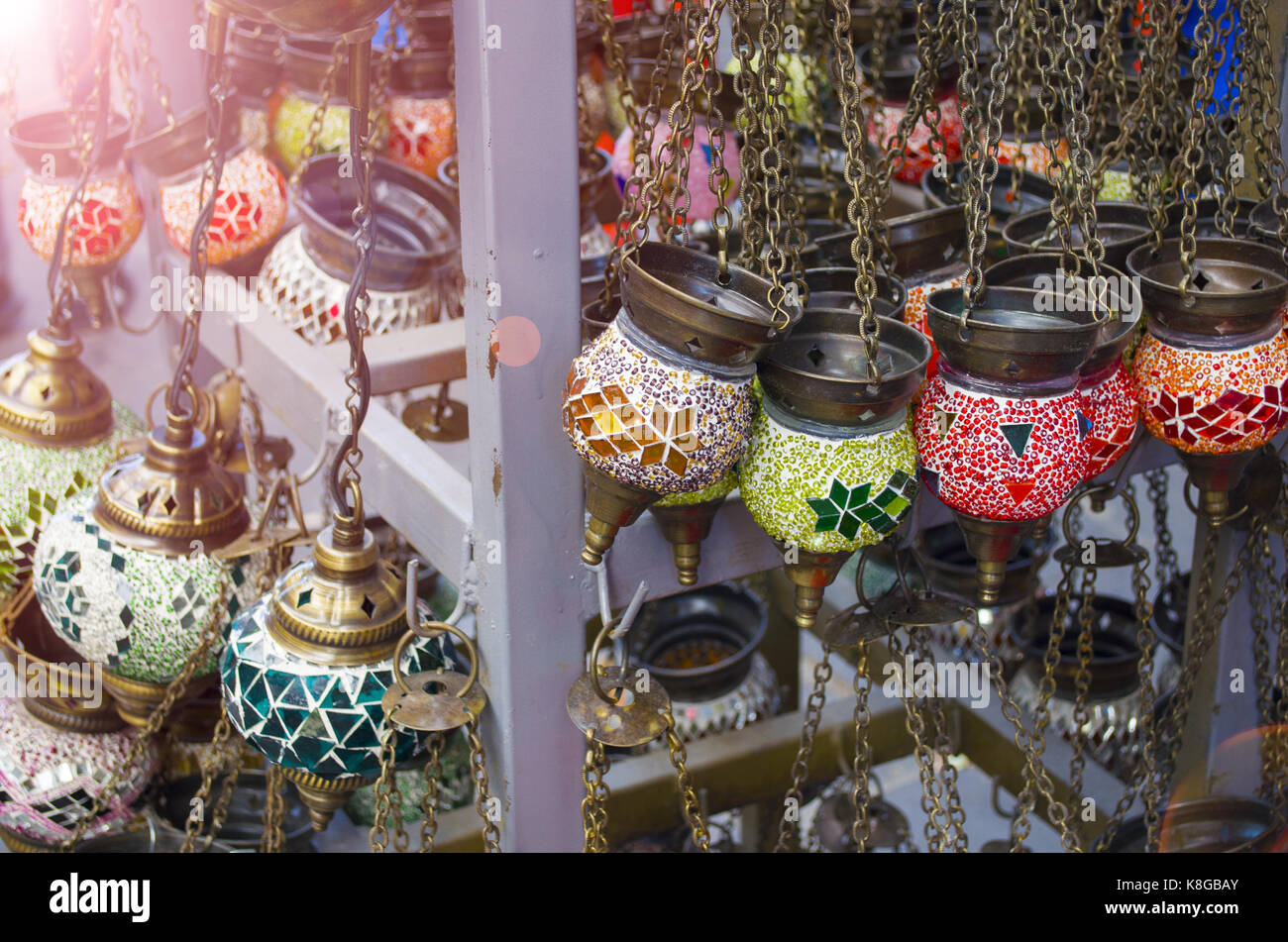 Traditional Turkish lamps Stock Photo - Alamy