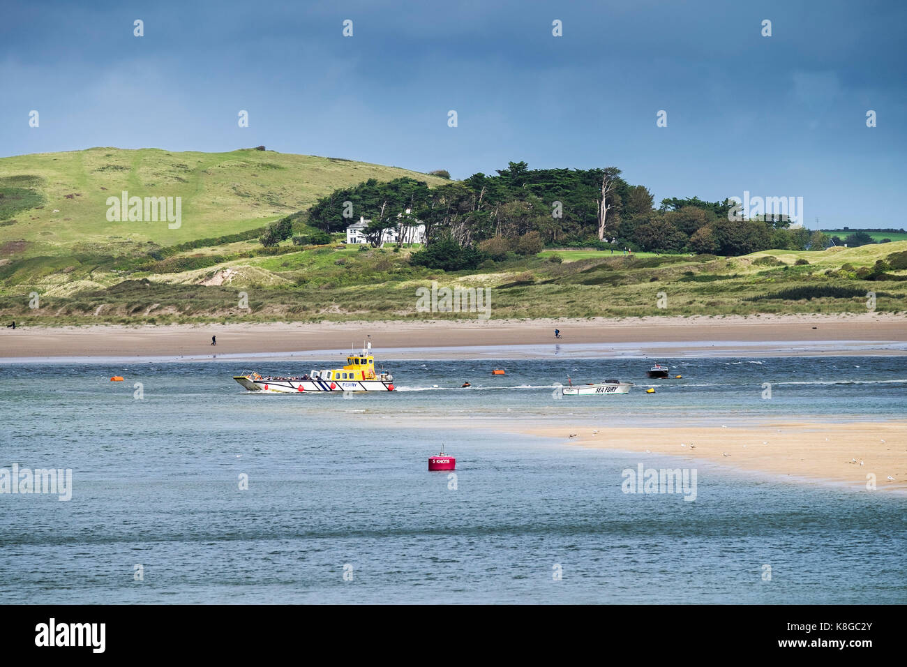 River Camel - the Padstow to Rock foot ferry on the River Camel on the ...