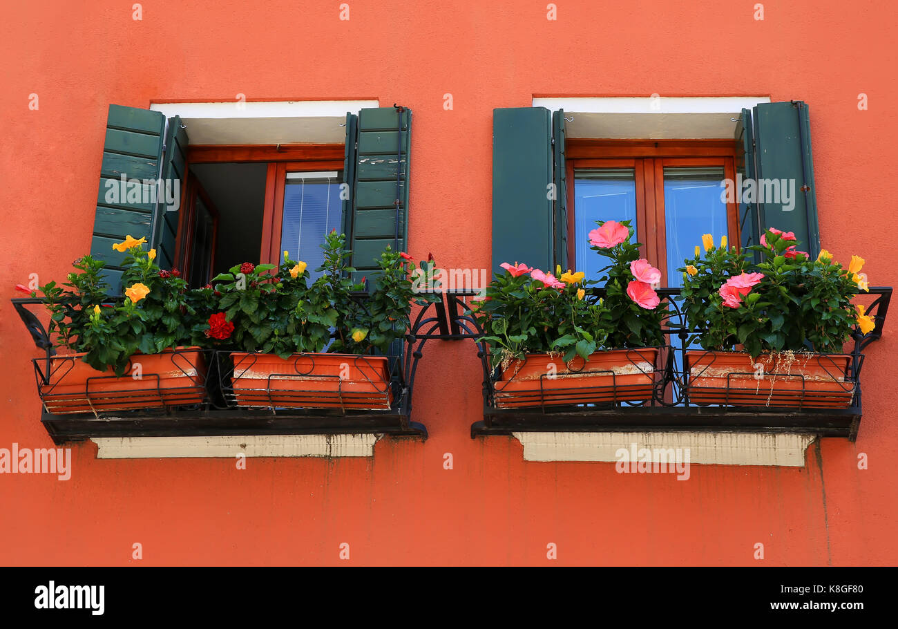 Windows in Venice, Italy Stock Photo - Alamy