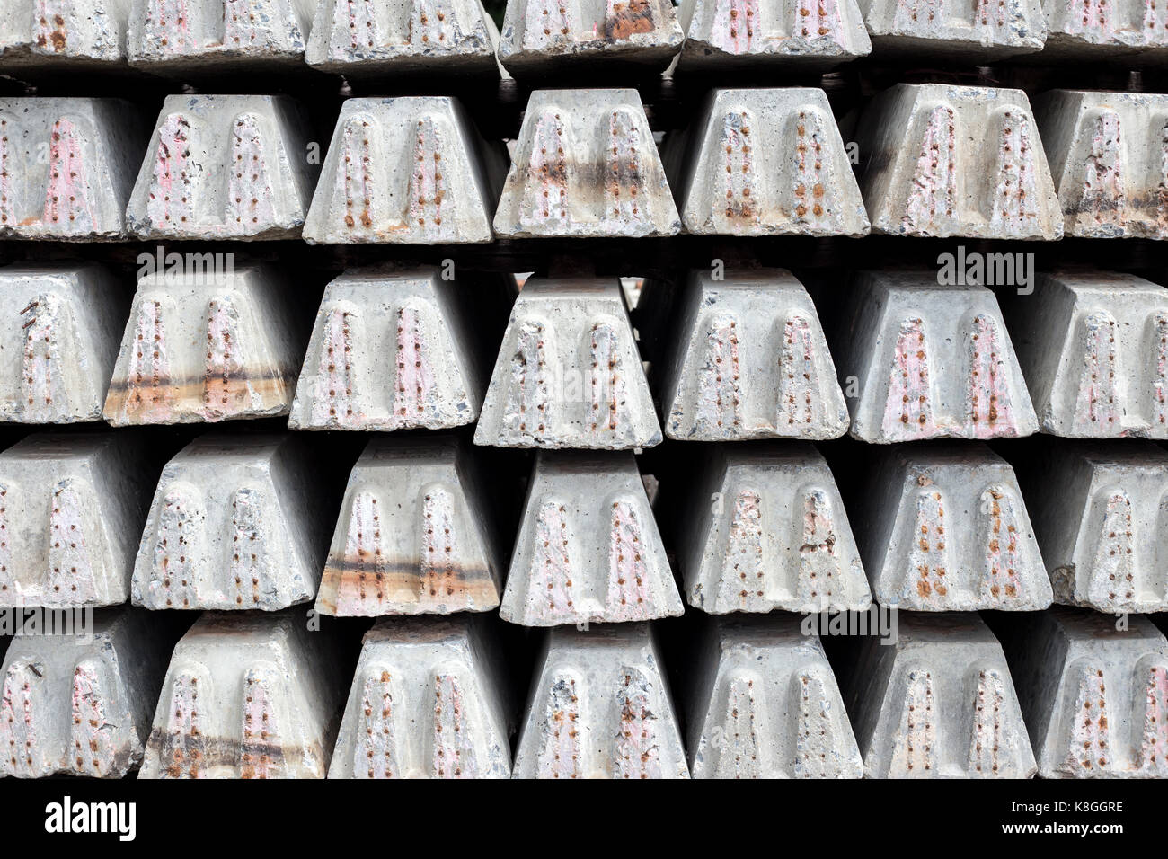 close up cemet pole for construction site for background Stock Photo ...