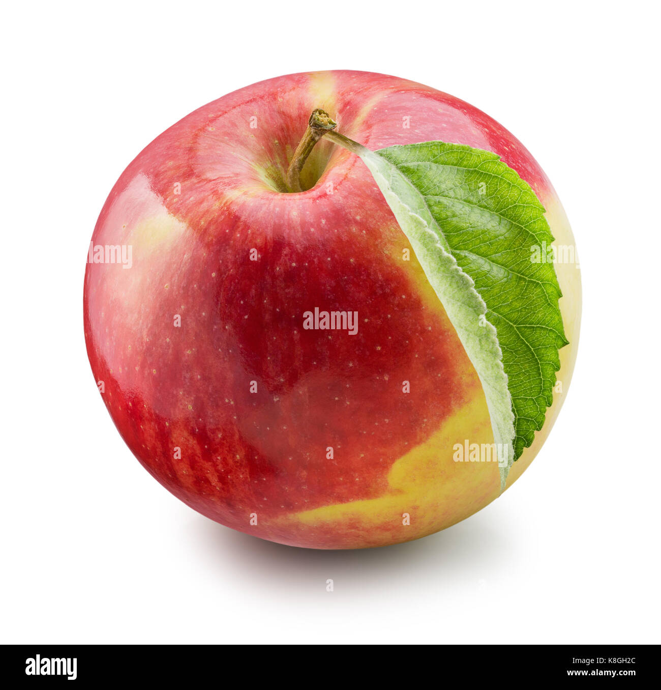 red apple isolated on a white background Stock Photo - Alamy