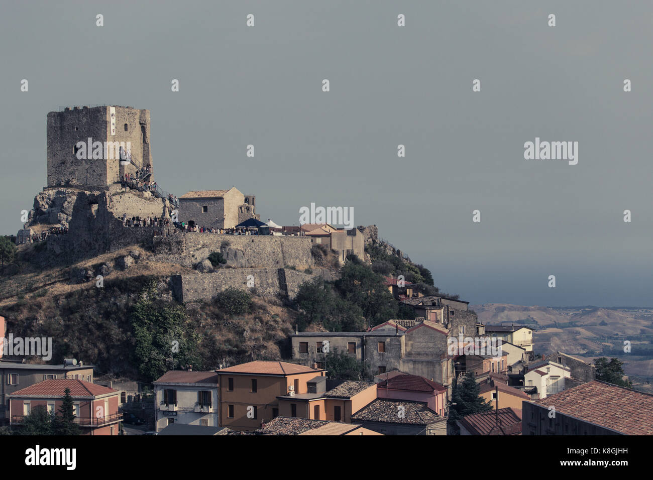 D'Aquino's Castle, Belcastro (CZ), Italy Stock Photo - Alamy
