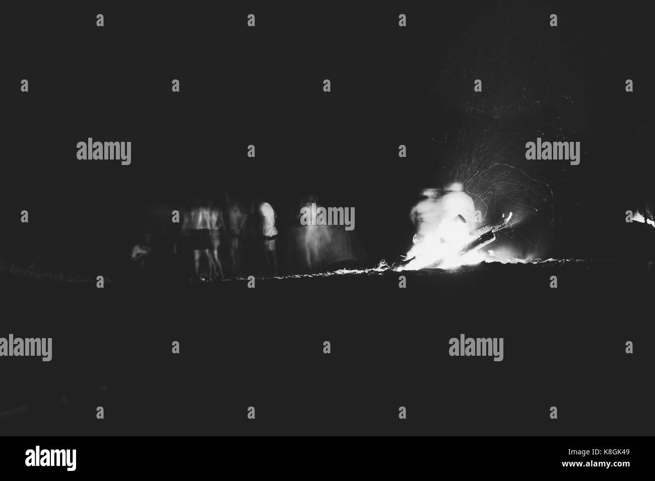 Long fire Black and White Stock Photos & Images - Alamy