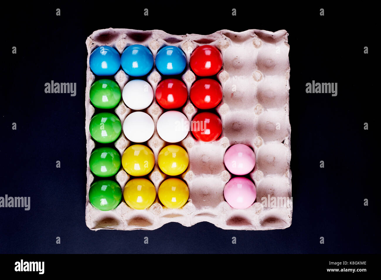 Egg tray in black white hi-res stock photography and images - Alamy