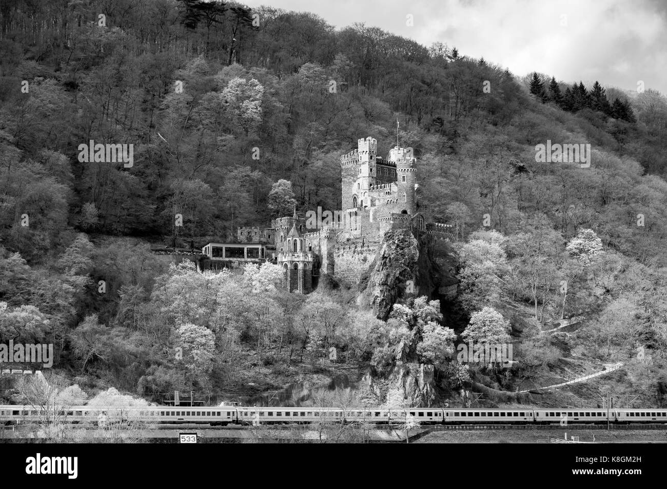 Rheinstein Castle in Middle Rhine, Rhineland-Palatinate, Germany ...