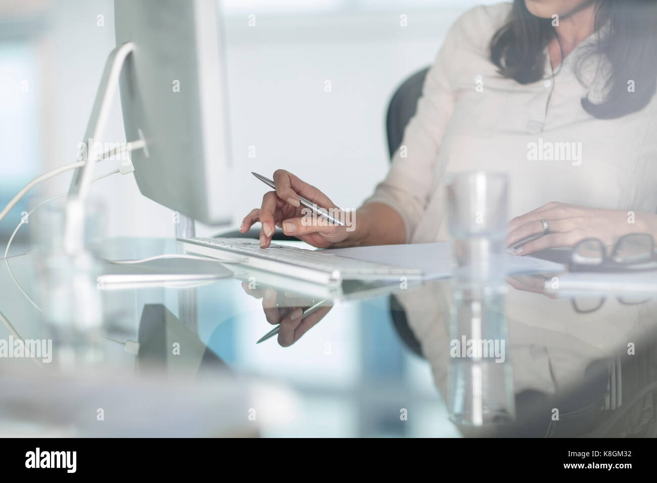 Cropped view female office worker hi-res stock photography and images ...