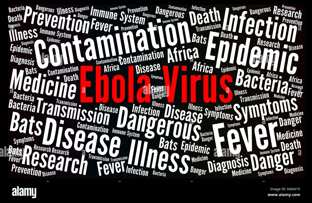Ebola virus word cloud illustration Stock Photo - Alamy