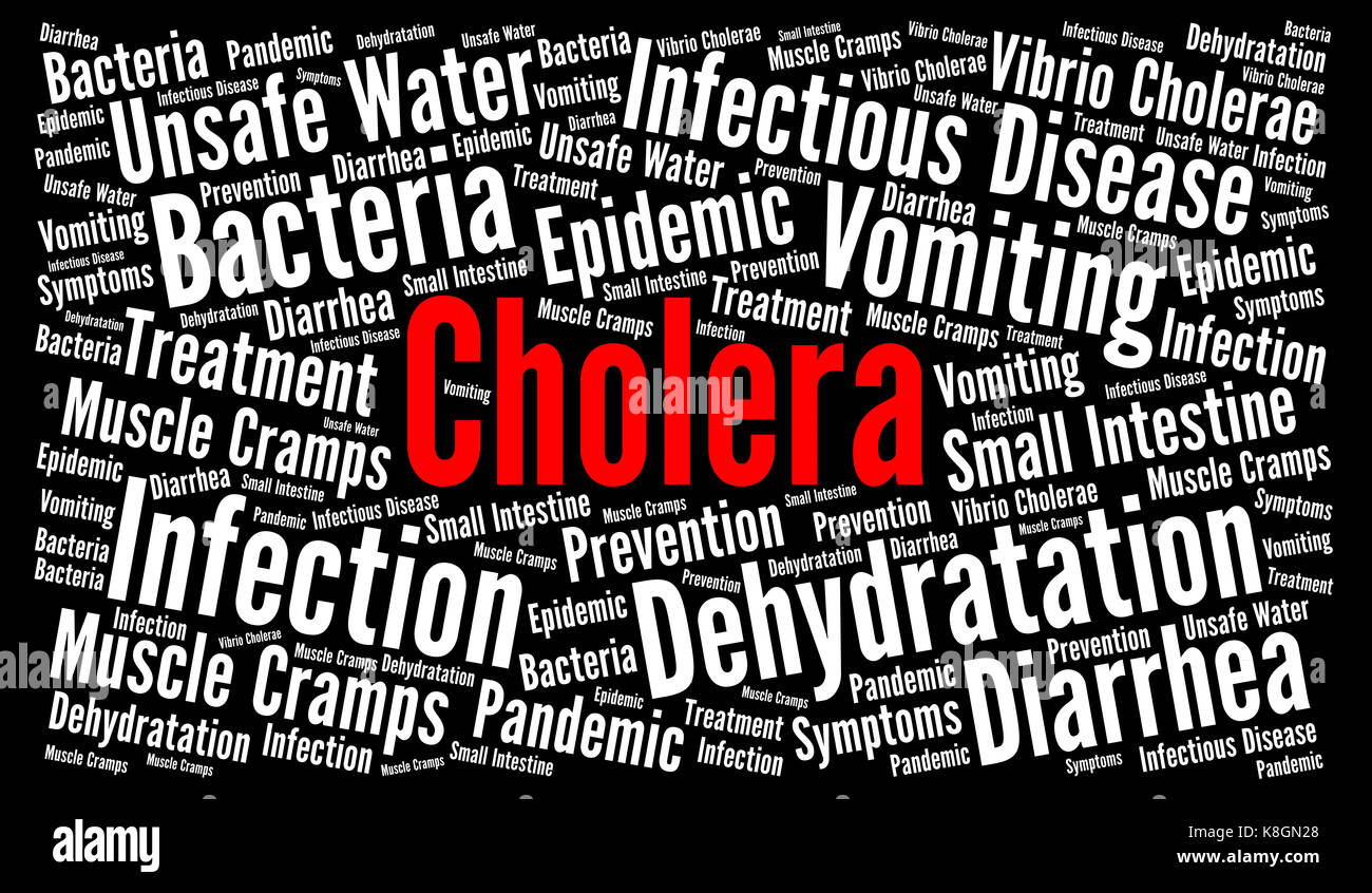 Cholera word cloud illustration Stock Photo - Alamy