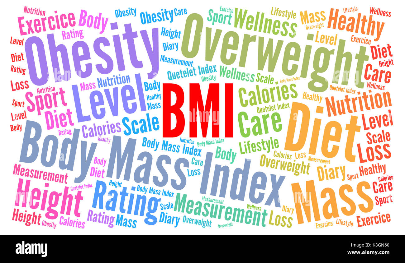 BMI word cloud illustration Stock Photo - Alamy