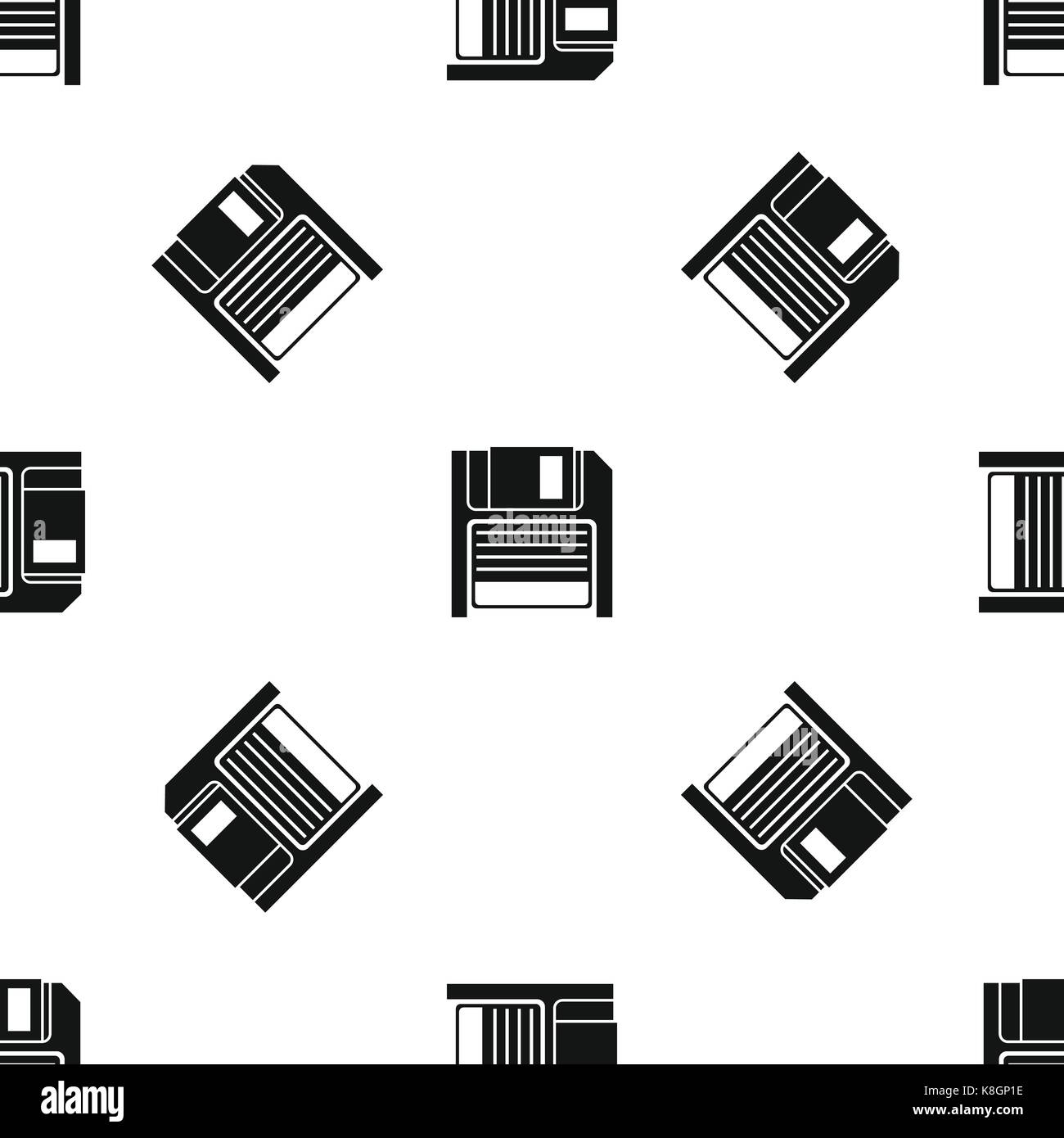 Magnetic diskette pattern seamless black Stock Vector Image & Art - Alamy