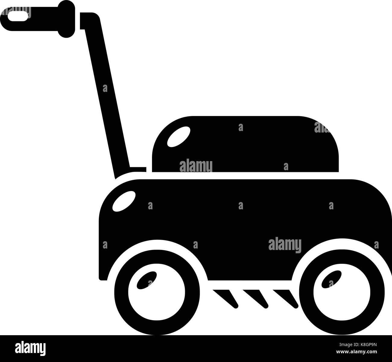 Lawn mower machine icon , simple style Stock Vector Image & Art - Alamy