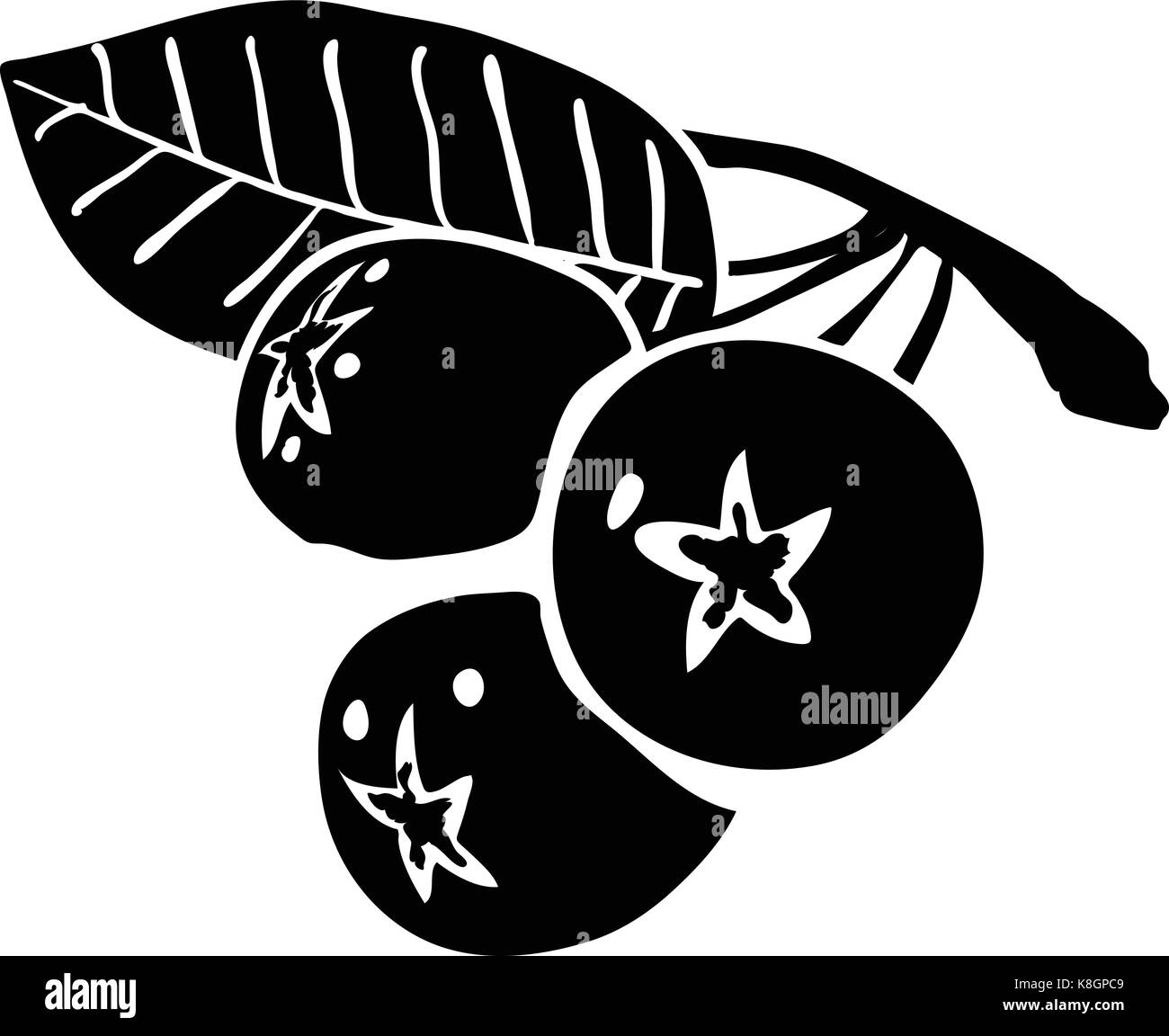 Blueberry icon, simple style Stock Vector Image & Art - Alamy