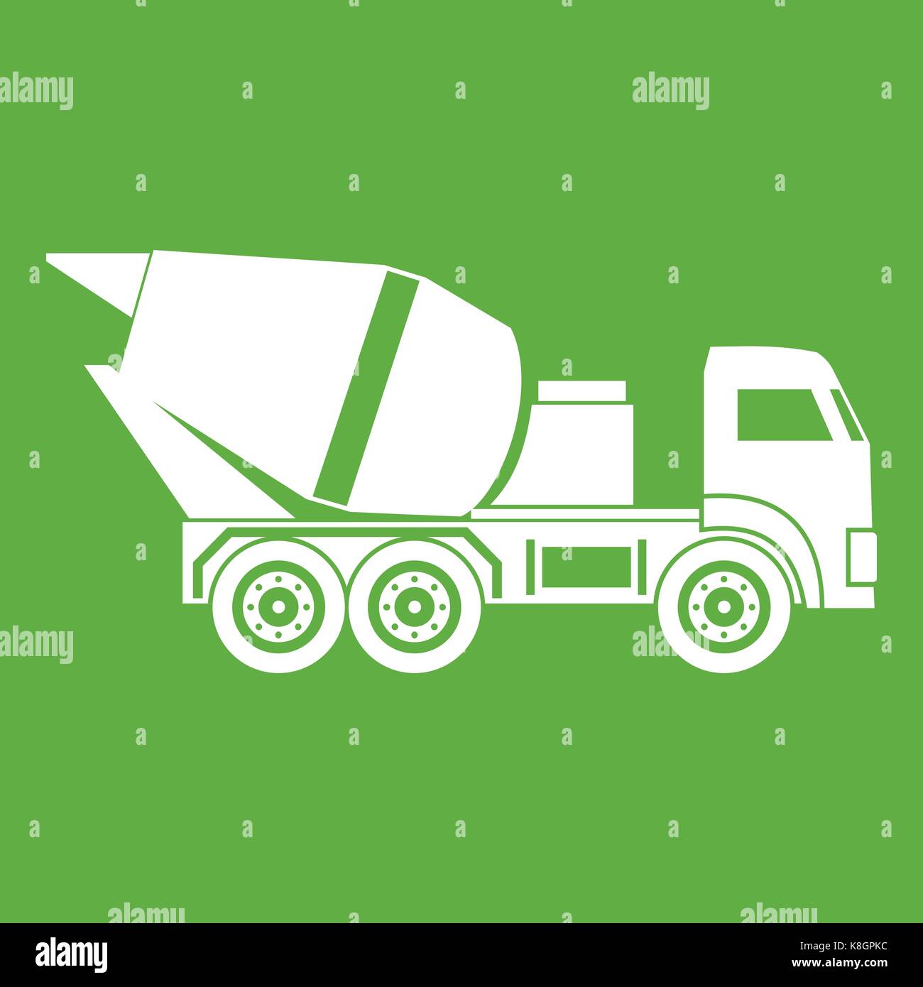 Building mixer for concrete icon green Stock Vector Image & Art - Alamy