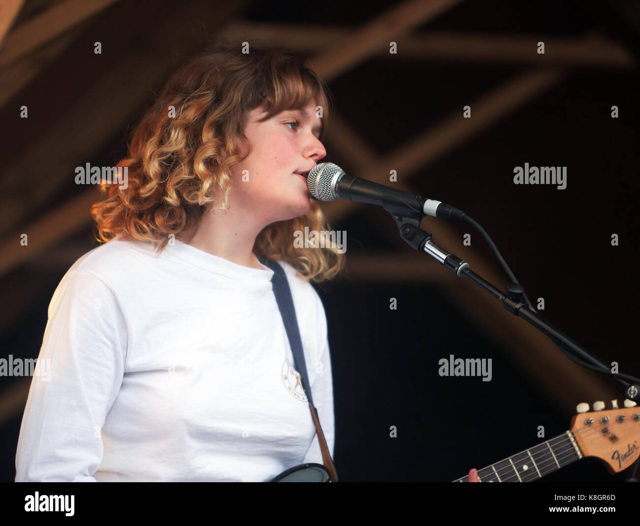 Pip Blom performing on Stage 2 on the second day of the OnBlackheath ...