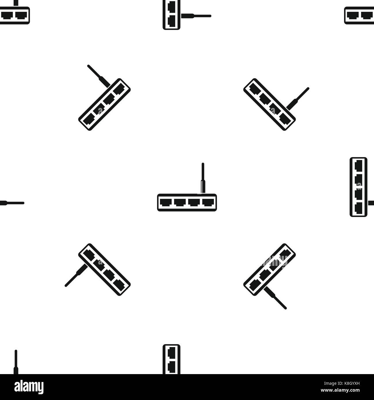 Router pattern seamless black Stock Vector Image & Art - Alamy