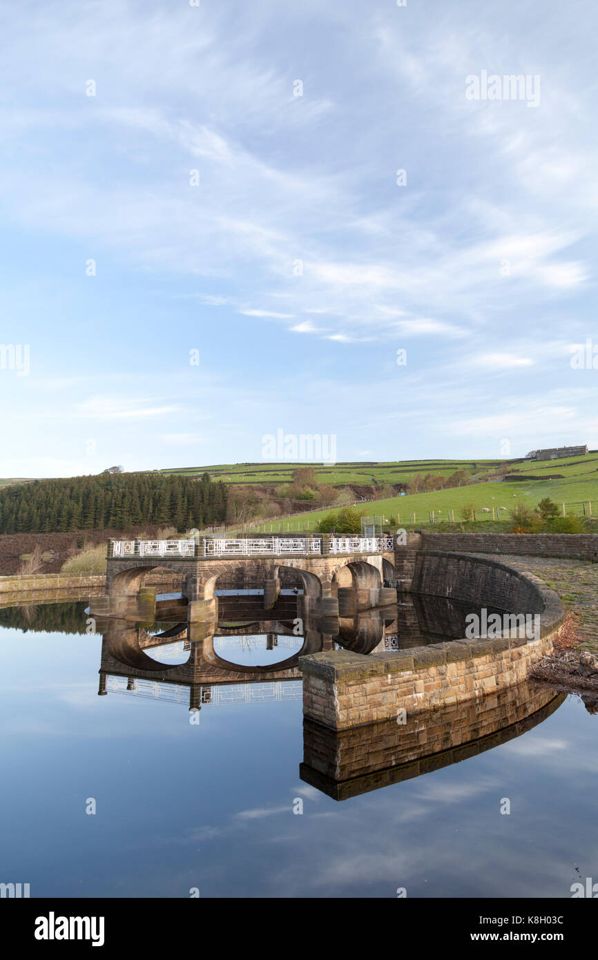 UK, Digley, overflow well on Digley Reservoir Stock Photo - Alamy