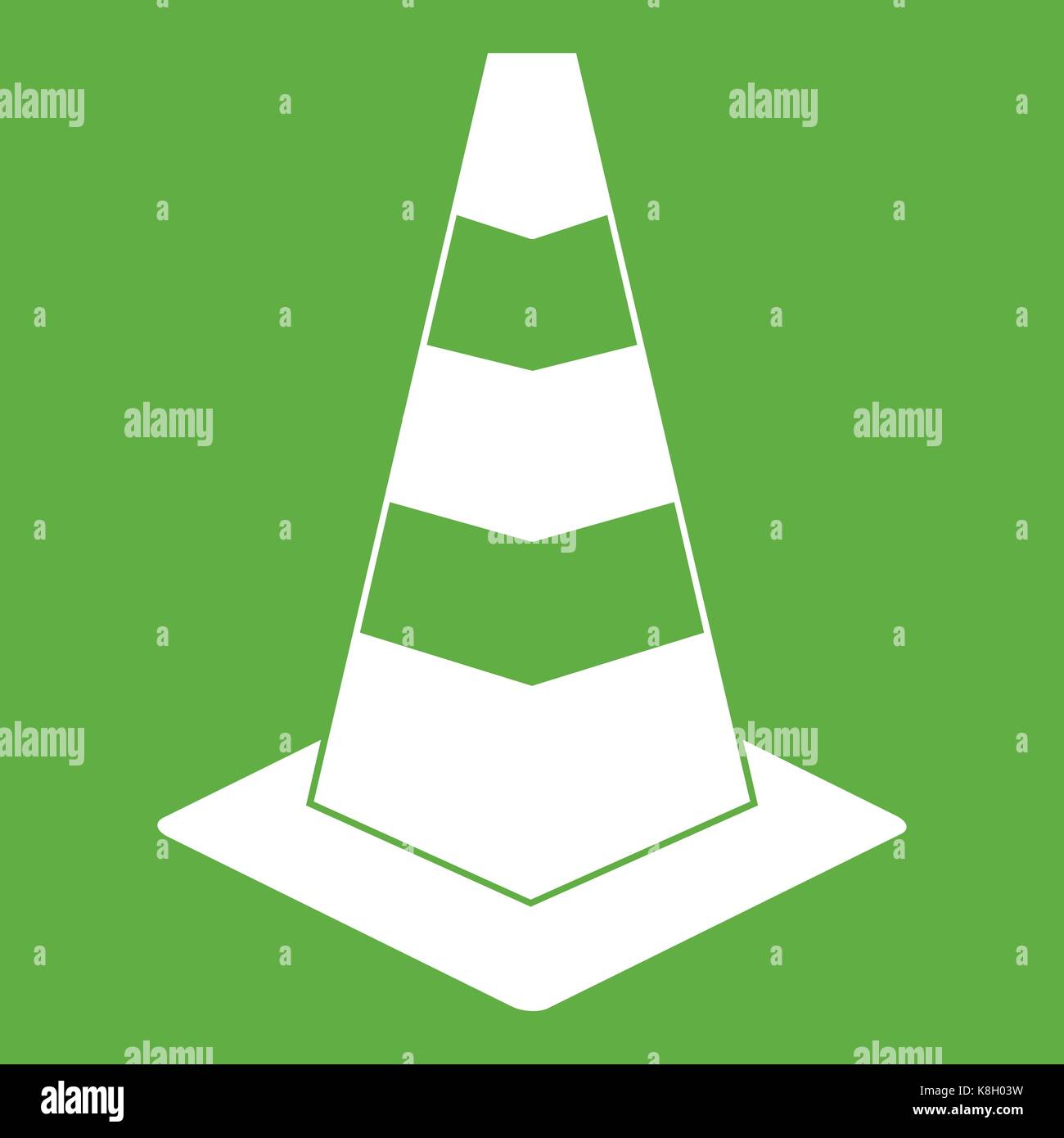 Traffic cone icon green Stock Vector Image & Art - Alamy