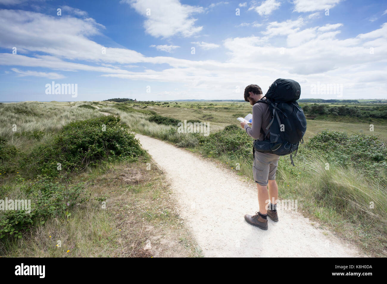Walking the North Norfolk Coast Path Stock Photo - Alamy
