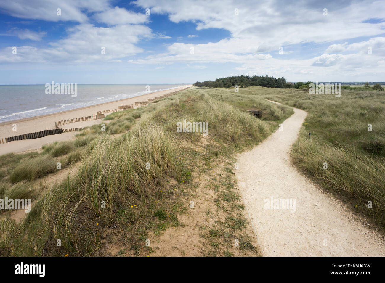 Weybourne Coast Path Stock Photo - Alamy