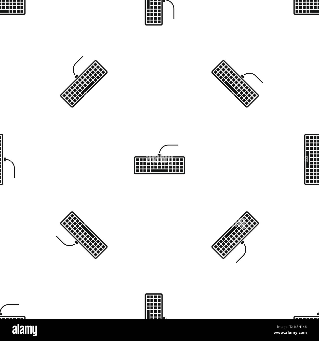 Black computer keyboard pattern seamless black Stock Vector Image & Art ...