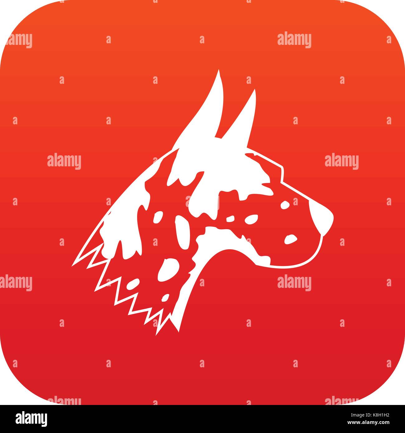 Great dane dog icon digital red Stock Vector Image & Art - Alamy