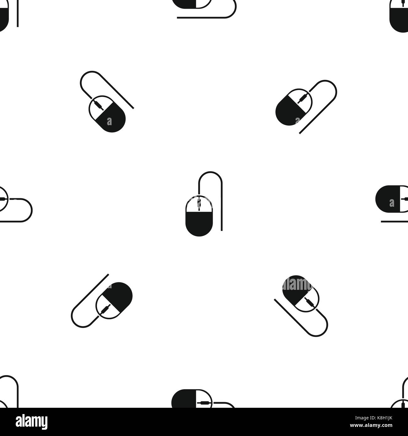 Computer mouse pattern seamless black Stock Vector Image & Art - Alamy