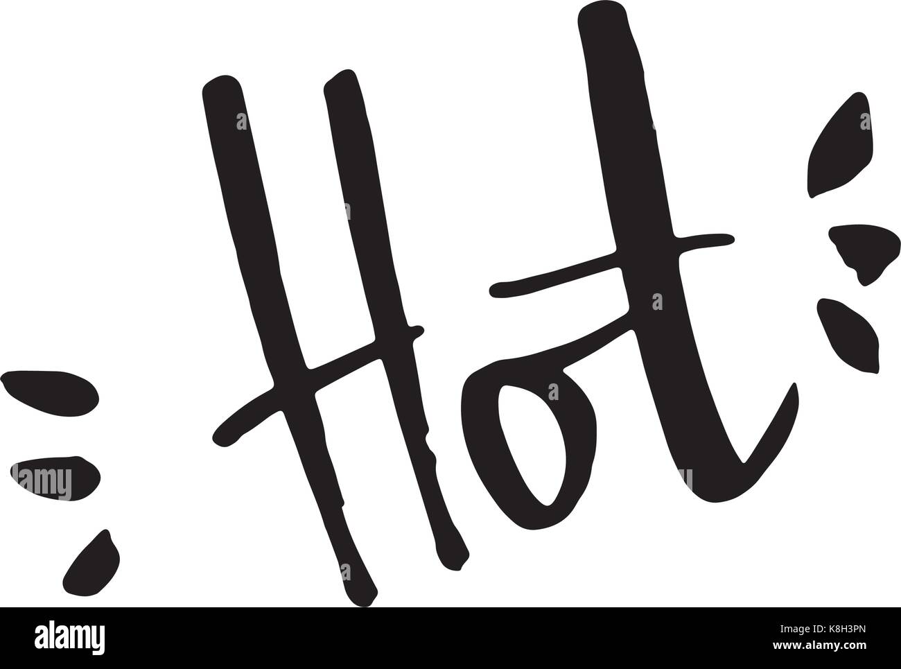 The word hot Stock Vector Images - Alamy