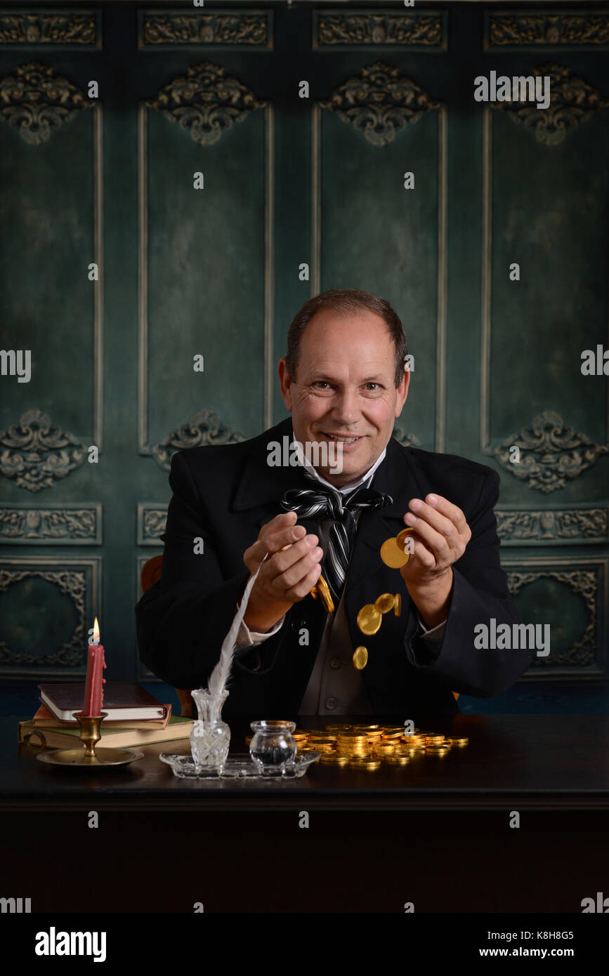 Counting coins historic hi-res stock photography and images - Alamy