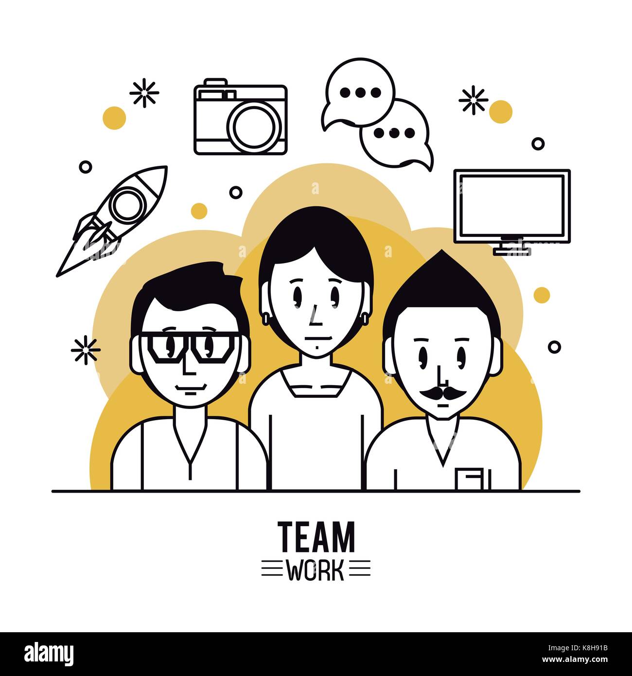Young business teamwork cartoon Stock Vector Image & Art - Alamy