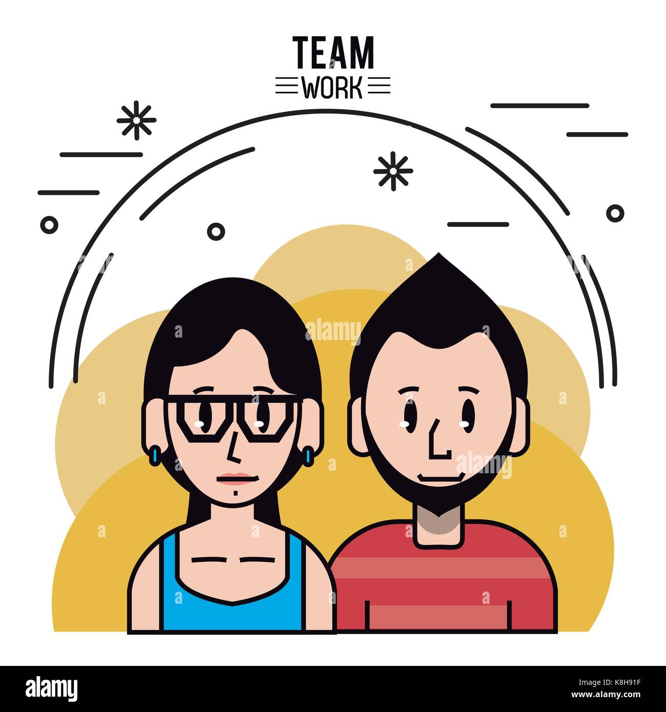 Young business teamwork cartoon Stock Vector Image & Art - Alamy