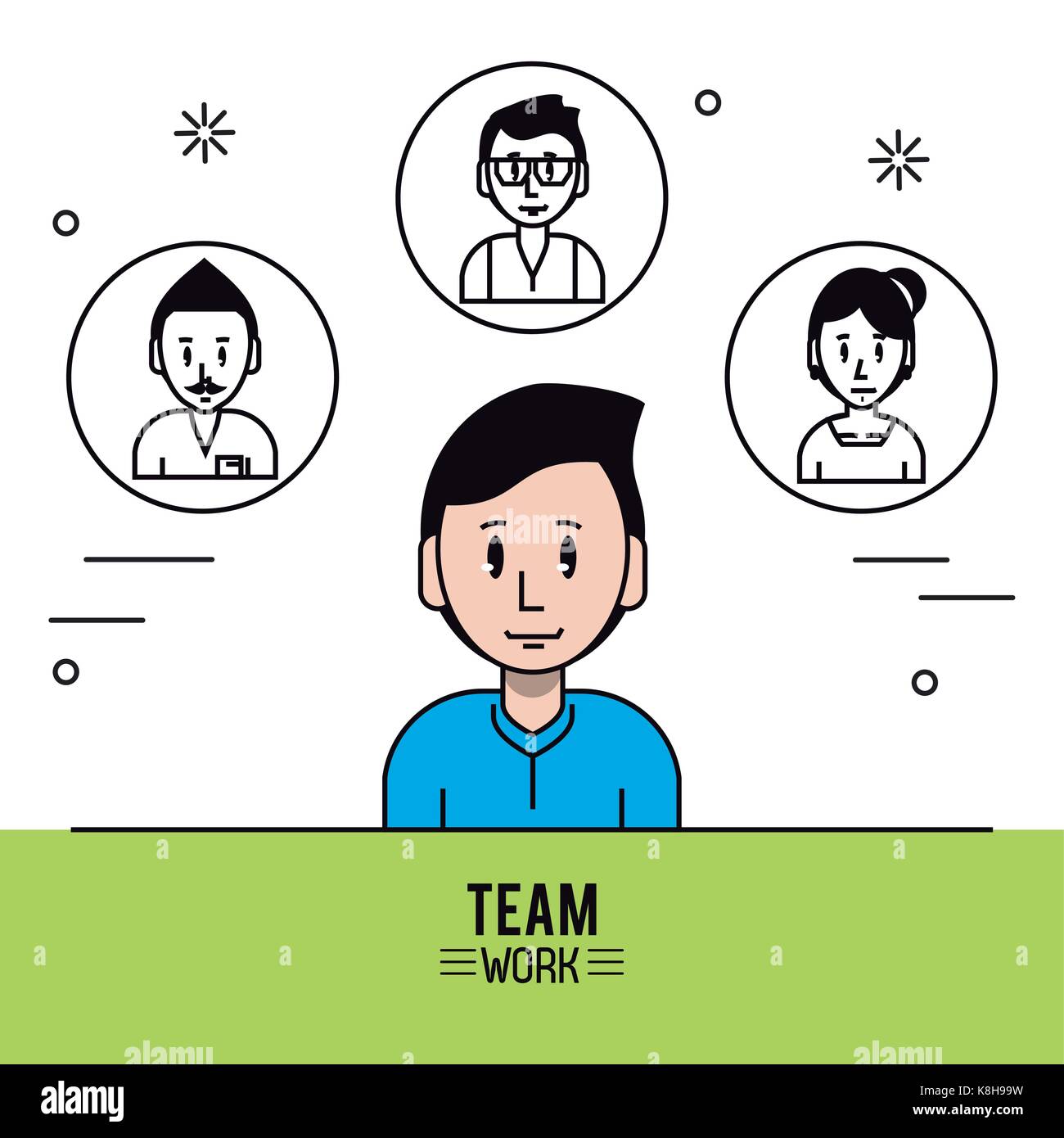 Young business teamwork cartoon Stock Vector Image & Art - Alamy