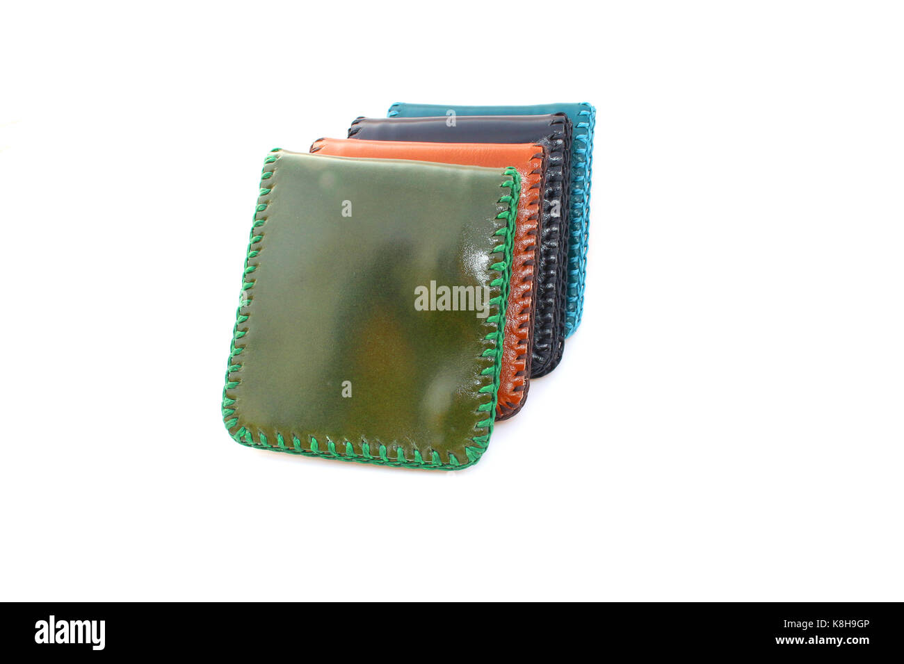 Group Wallet of Leather skin Stock Photo - Alamy