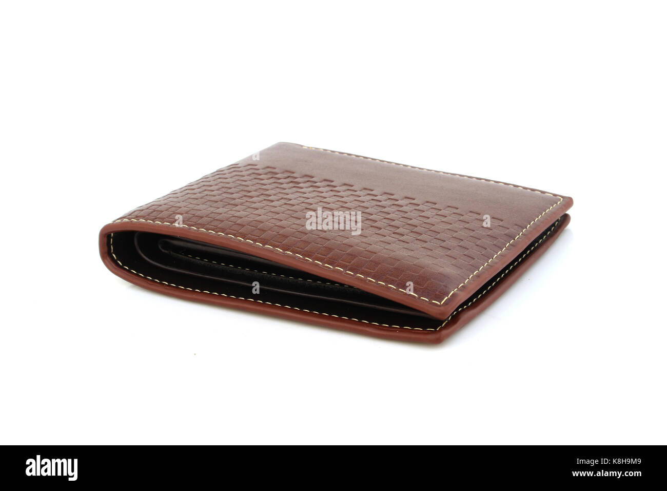 brown wallet on isolated Stock Photo - Alamy