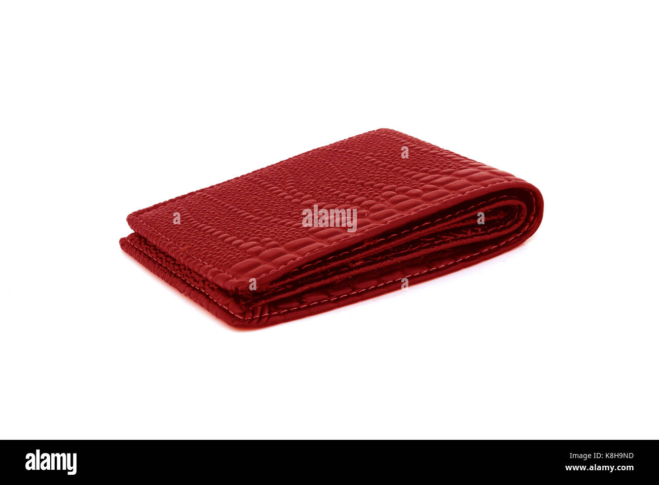 red wallet on isolated Stock Photo - Alamy