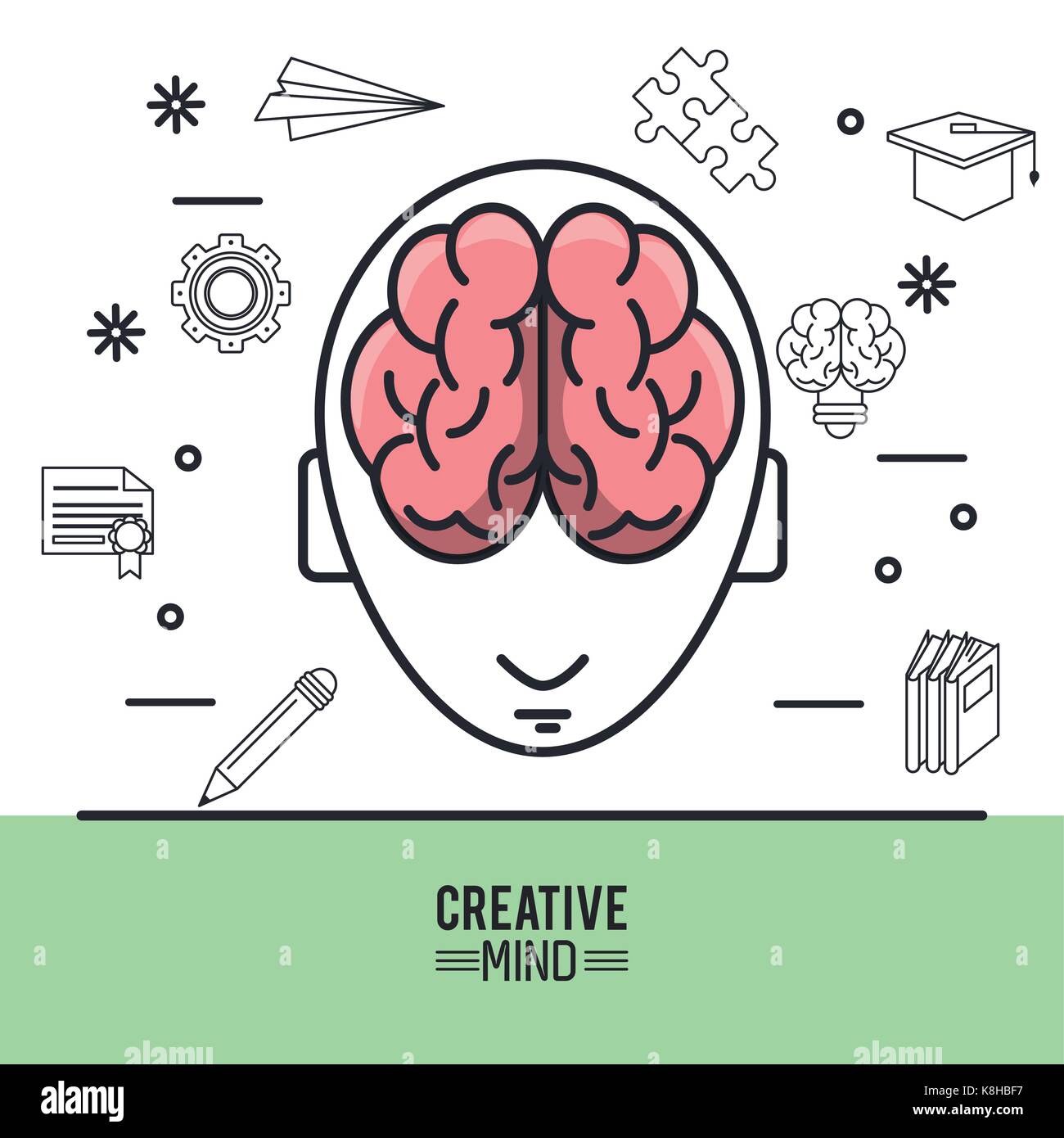 Creative mind design Stock Vector Image & Art - Alamy
