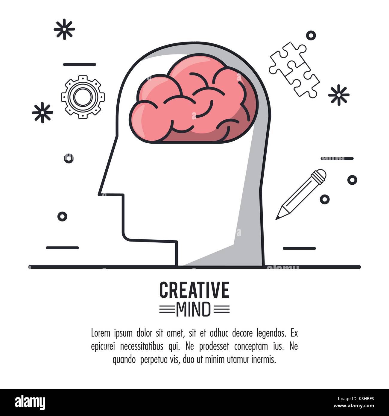 Creative mind design Stock Vector Image & Art - Alamy