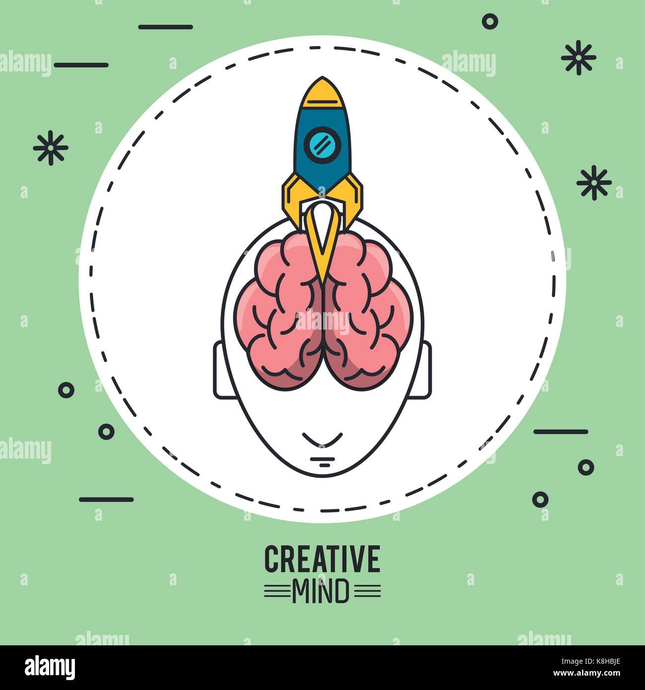 Creative mind design Stock Vector Image & Art - Alamy