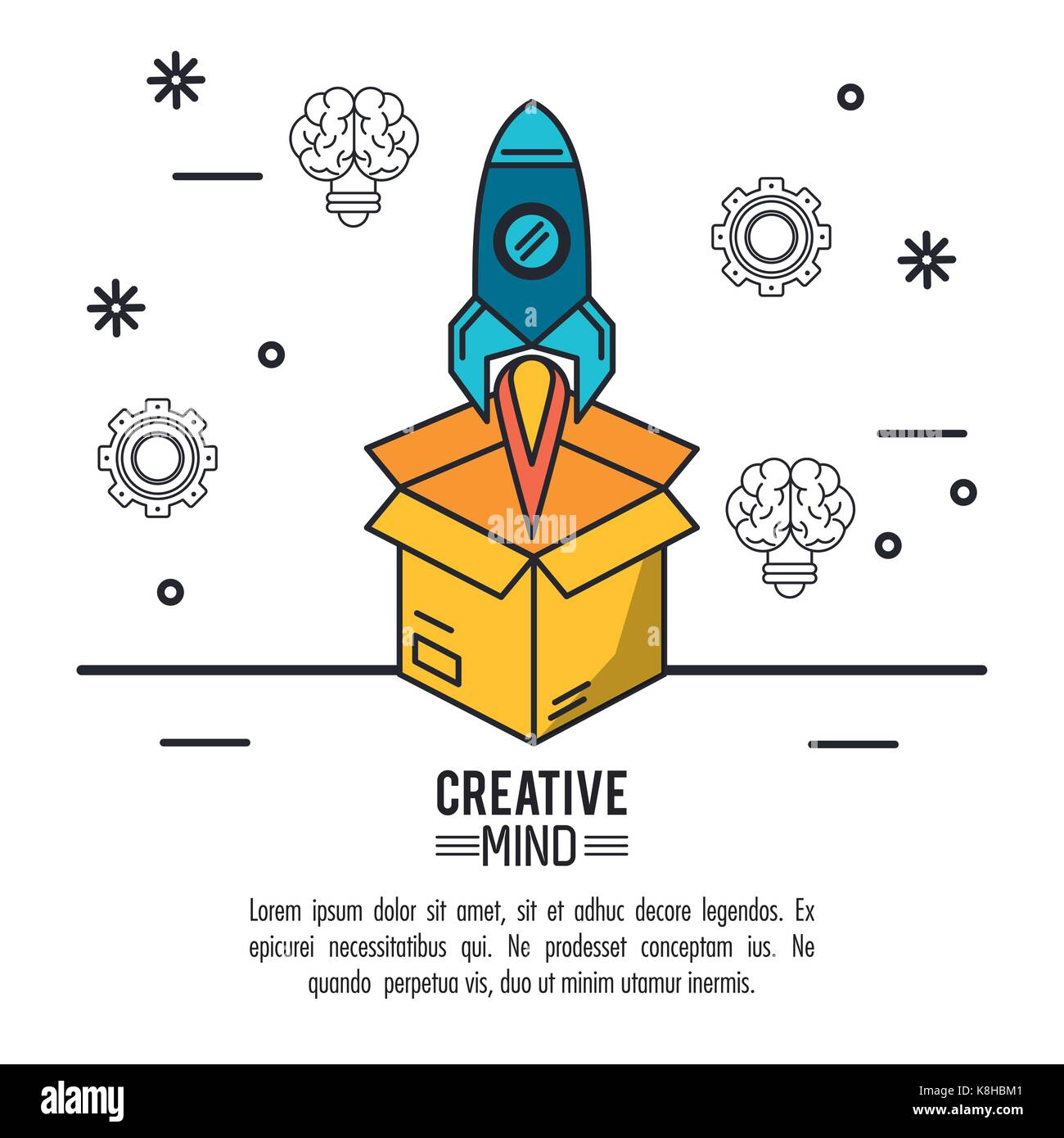 Creative mind design Stock Vector Image & Art - Alamy