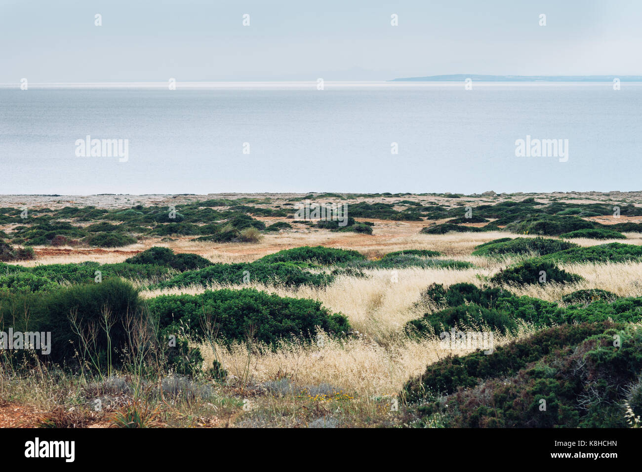 Beautiful valley with sea view. nature landscape Stock Photo - Alamy