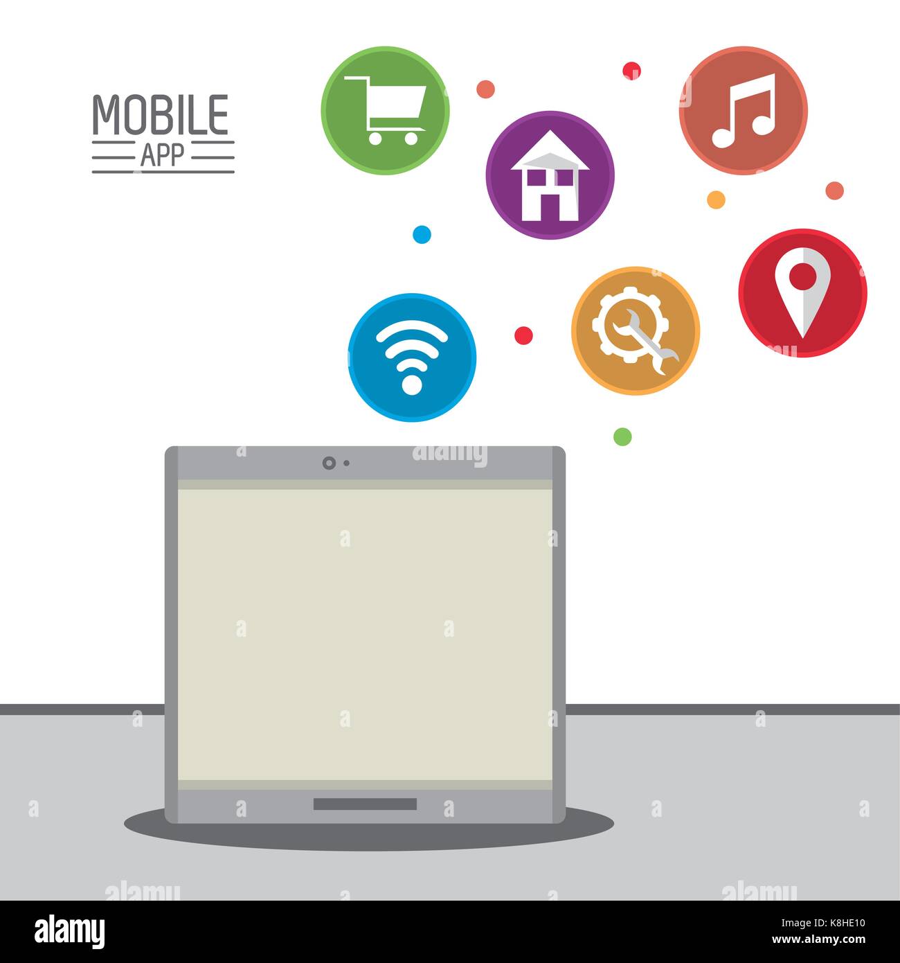 Mobile app technology Stock Vector Image & Art - Alamy