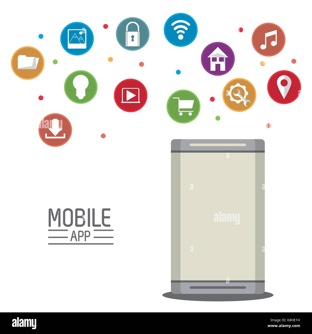 Mobile app technology Stock Vector Image & Art - Alamy