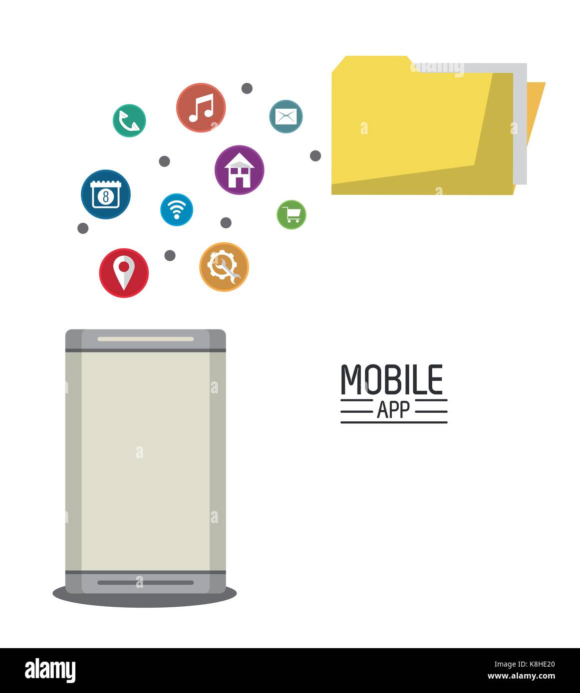 Mobile app technology Stock Vector Image & Art - Alamy