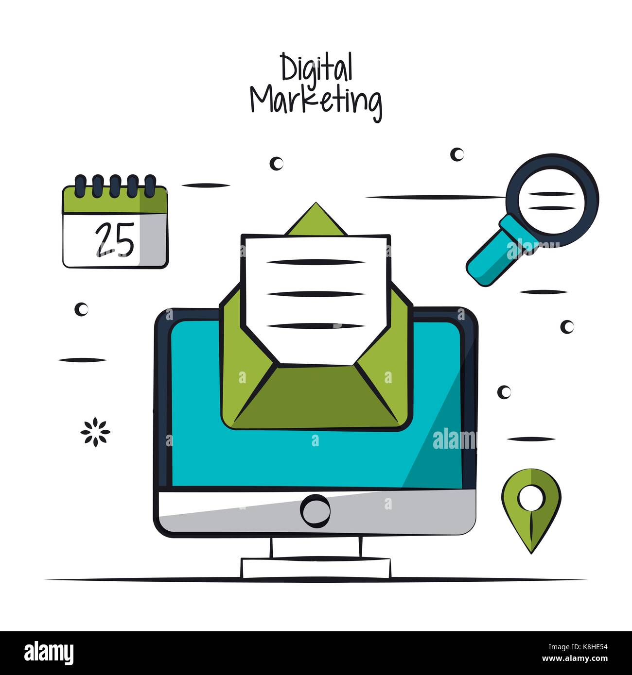 Marketing economy commercial digital Cut Out Stock Images & Pictures ...