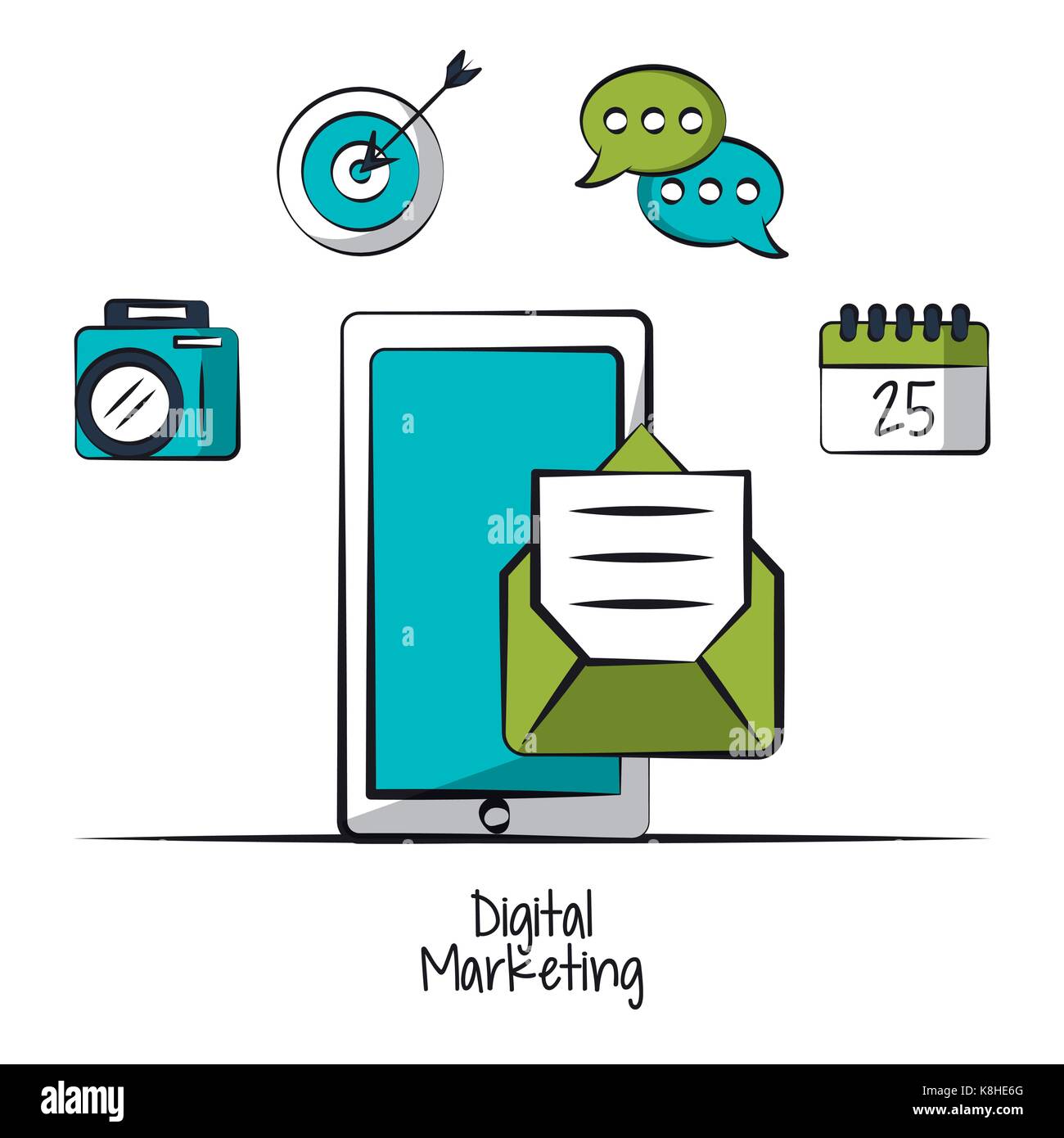 Marketing economy commercial digital Cut Out Stock Images & Pictures ...