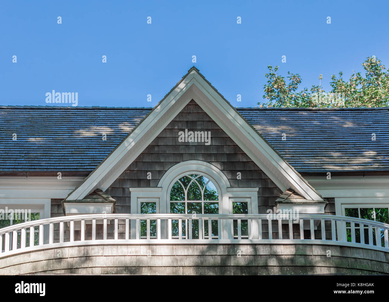detail of an east hampton home in east hampton, ny Stock Photo - Alamy
