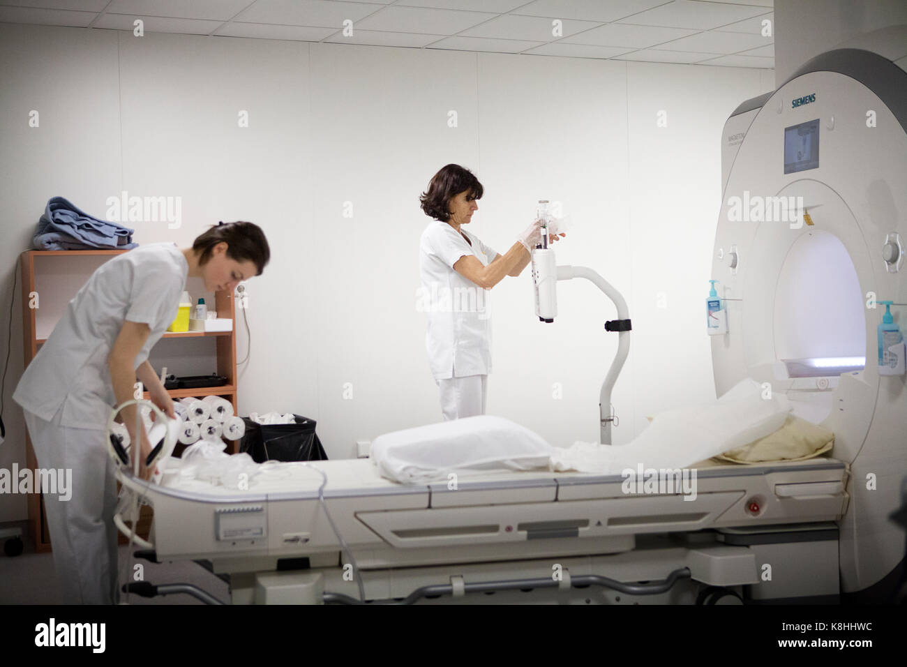 Preparing for medical examination hi-res stock photography and images ...