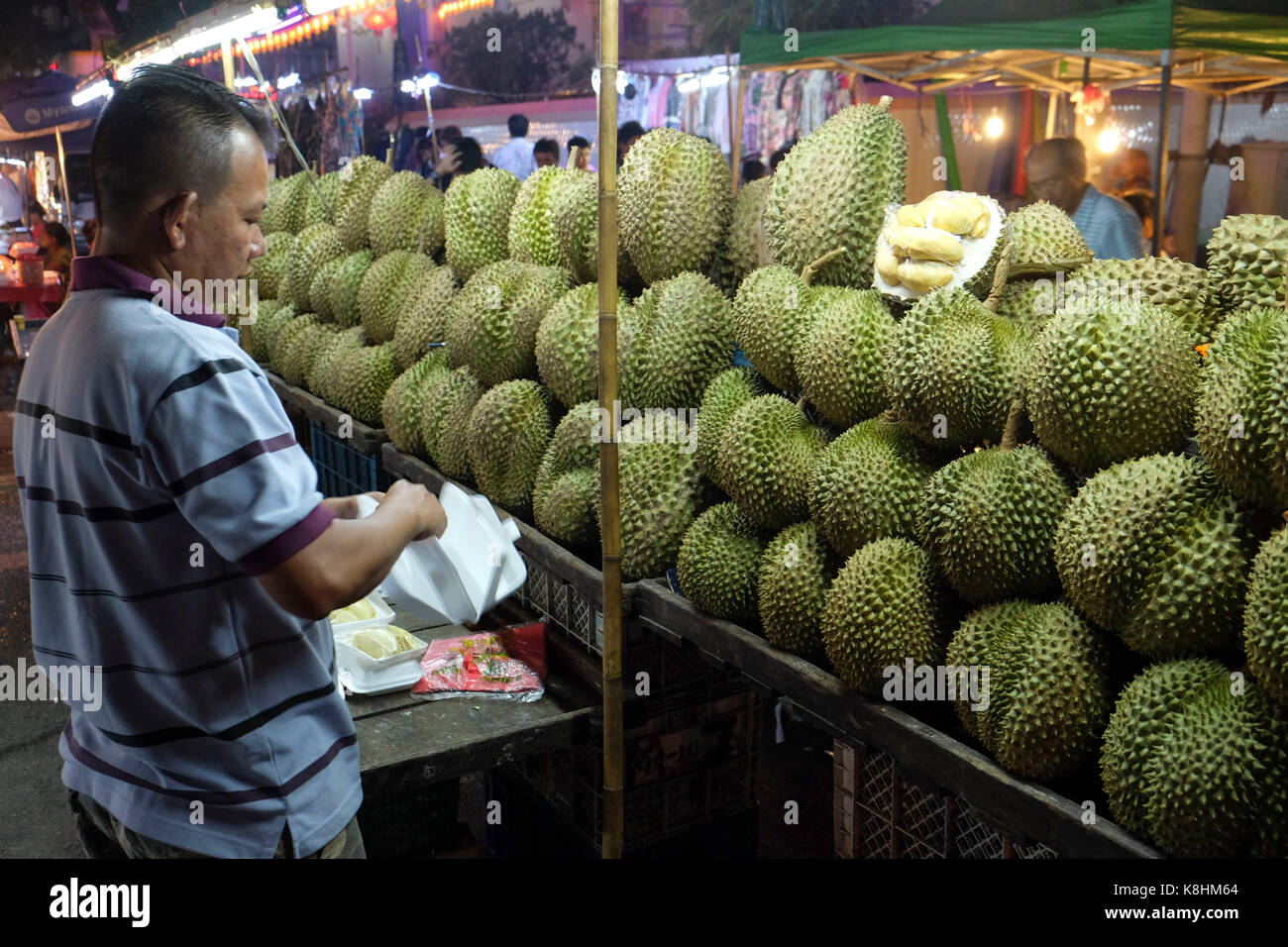 Burma, Myanmar: peddler selling betel nuts, night market of the Chinese ...
