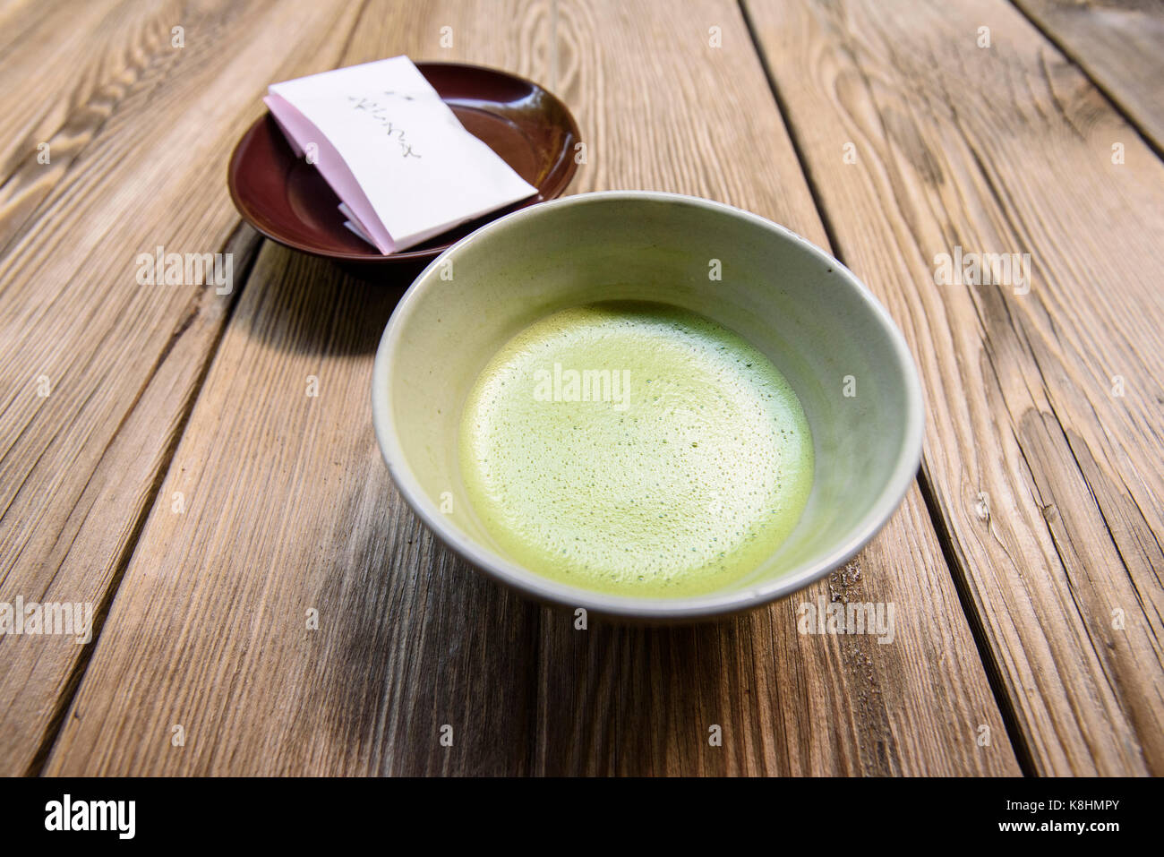 Matcha and sweet Stock Photo - Alamy