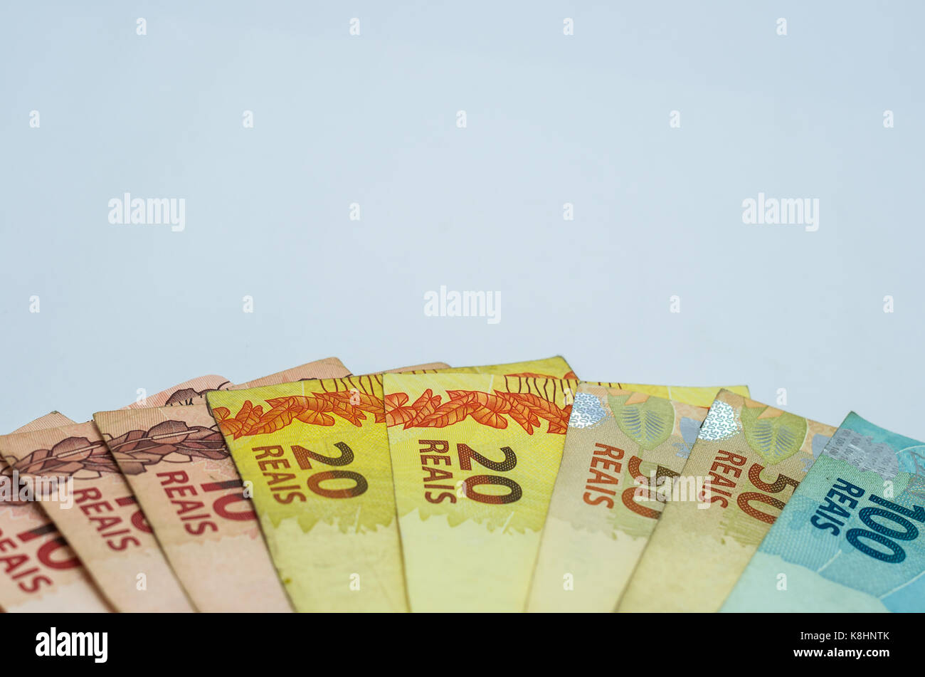 Brazilian real notes, Brazilian money Stock Photo - Alamy