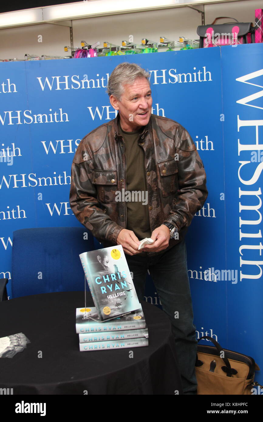 Chris Ryan signing his book Hellfire in Chester at W,H Smiths Stock ...